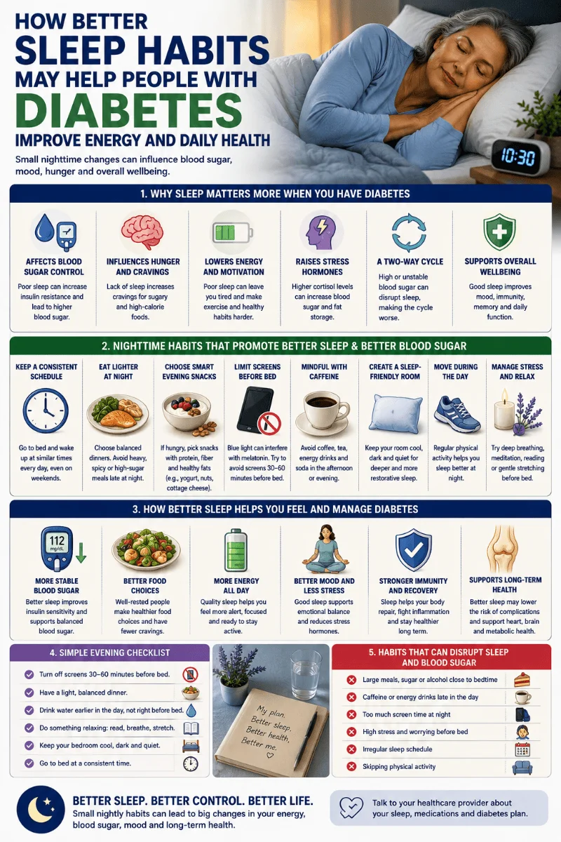 How better sleep habits may help people with diabetes improve energy ...