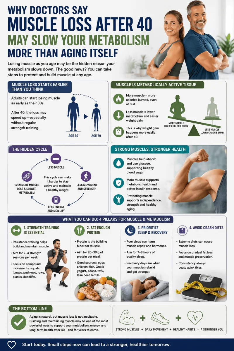 Why doctors say muscle loss after 40 may slow your metabolism more than ...