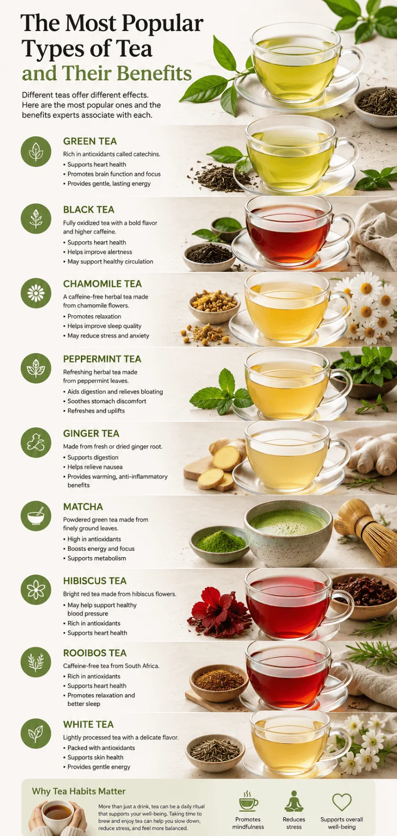 Ultimate infographic: The most popular types of tea and the surprising ...
