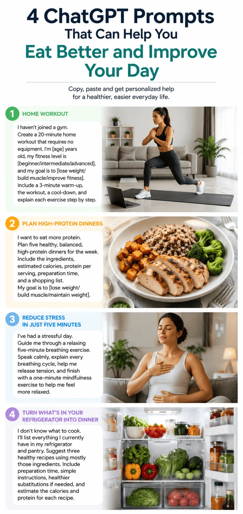 4 ChatGPT prompts that can make healthy eating and everyday life much ...